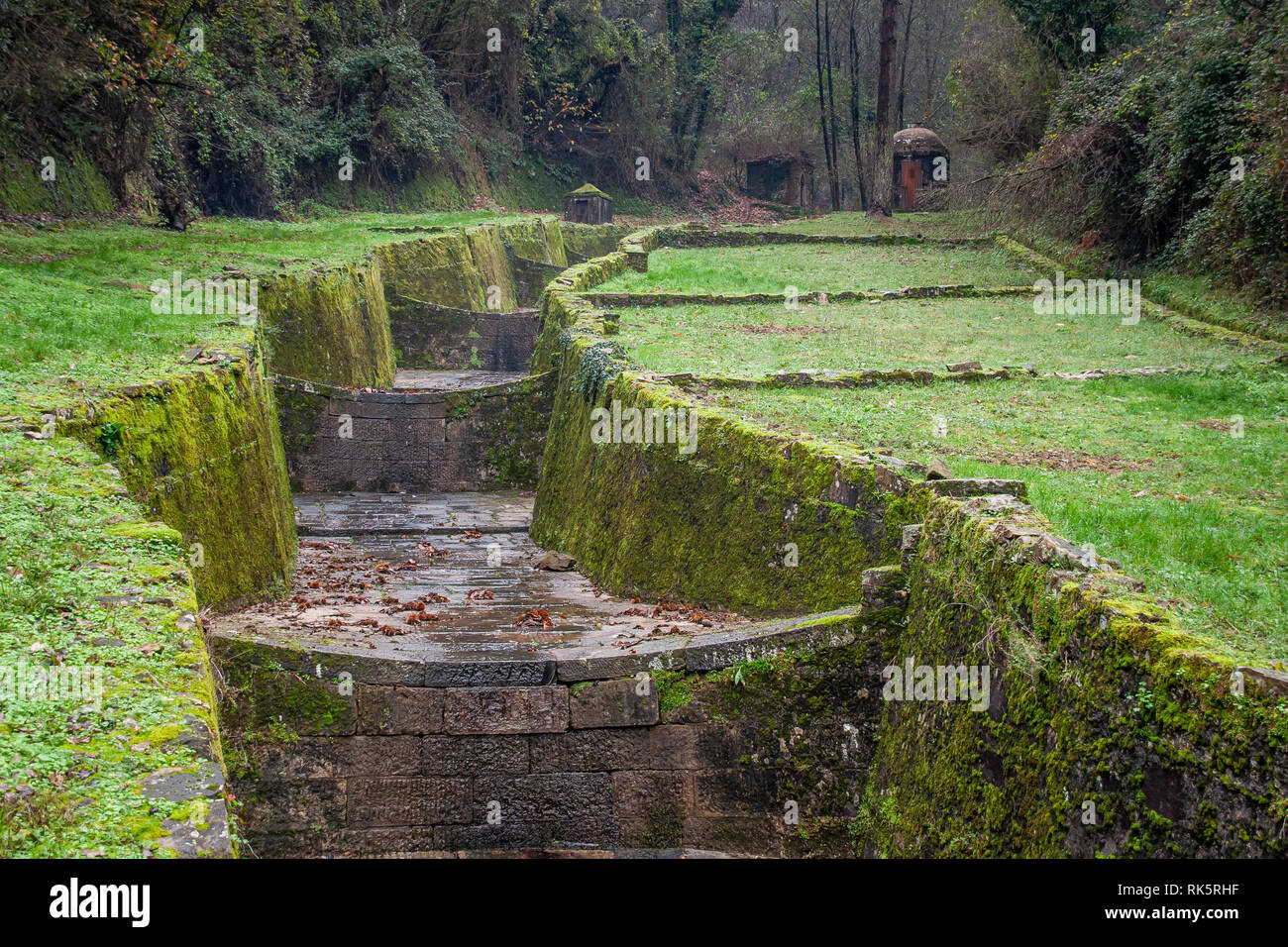 Aqueduct at Guamo, near Lucca, Tuscany, Italy, built by Lorenzo ...
