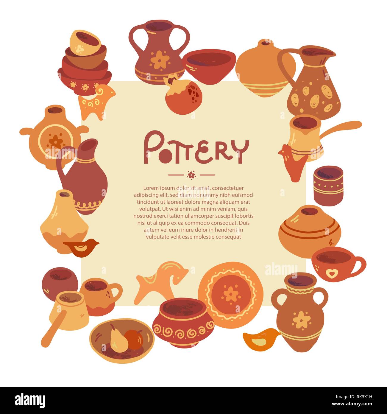 Illustration Of Clay And Potter