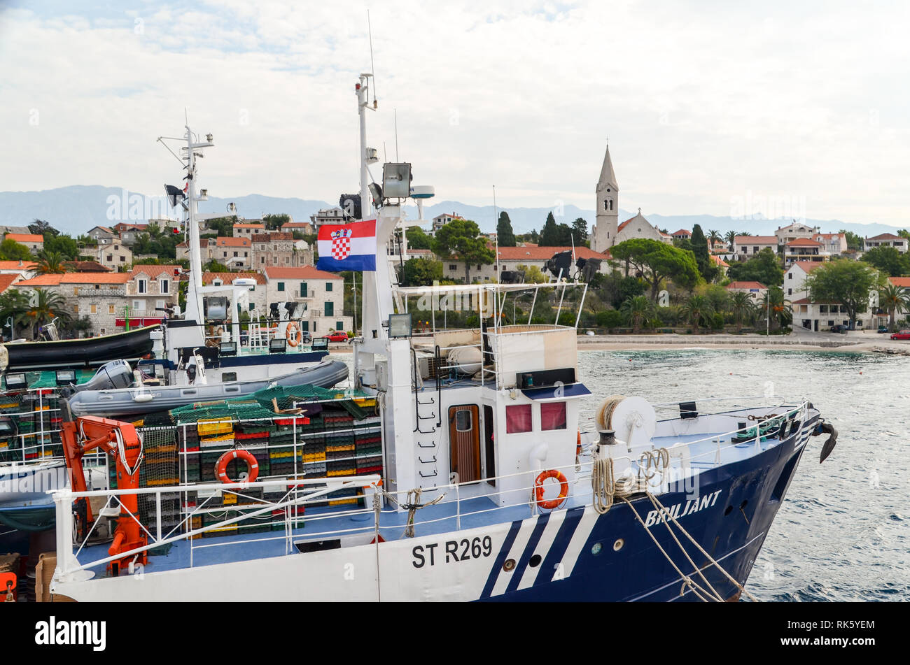 Croatian fishing boat hi-res stock photography and images - Alamy