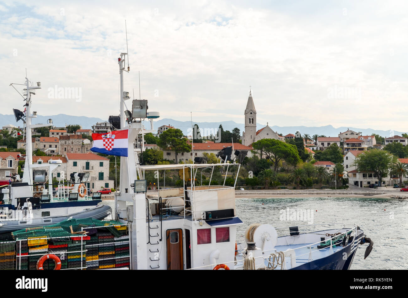 Croatian fishing boat hi-res stock photography and images - Alamy