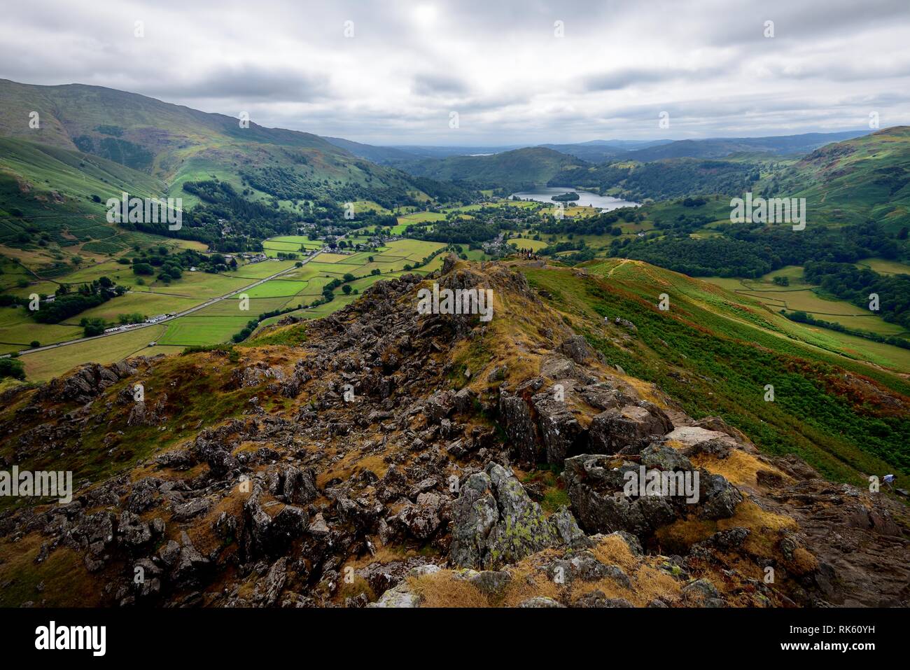 The world famous village of Grassmere Stock Photo - Alamy