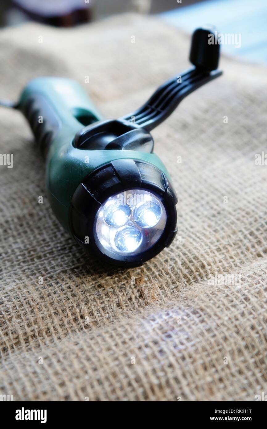 Wind up flashlight hi-res stock photography and images - Alamy