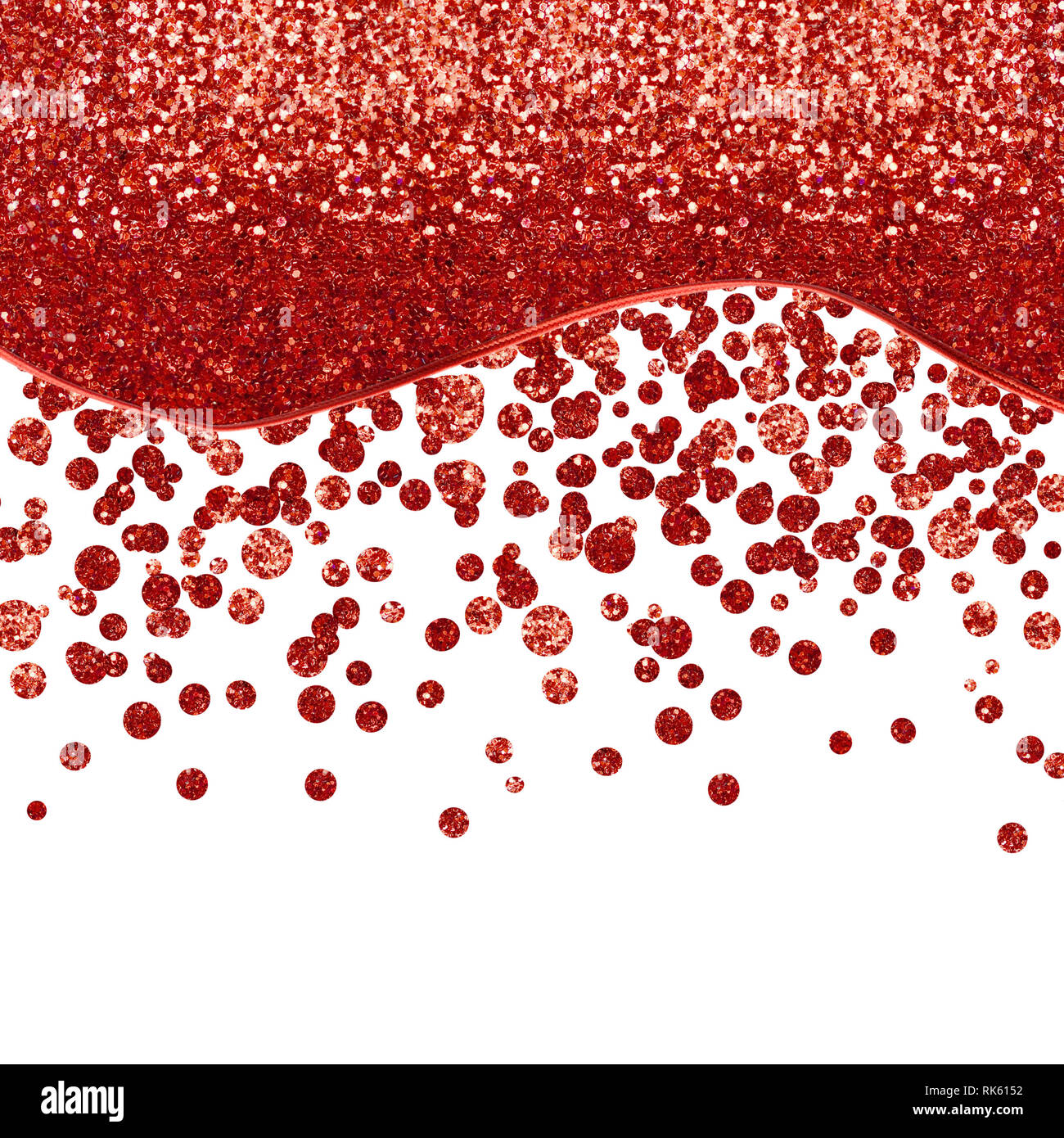 Red Sparkle White Background