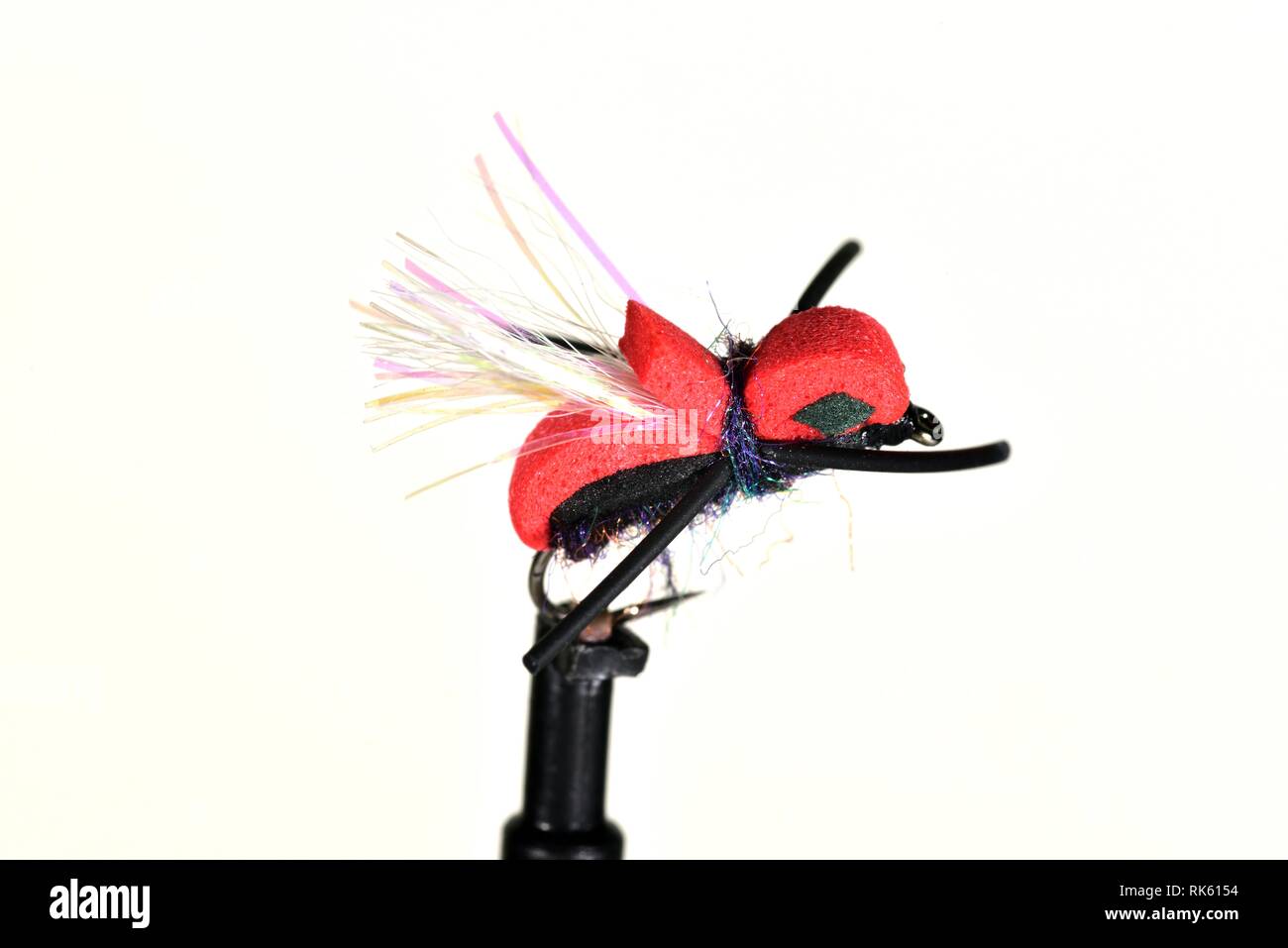The unsinkable Beetle foam trout fly Stock Photo - Alamy