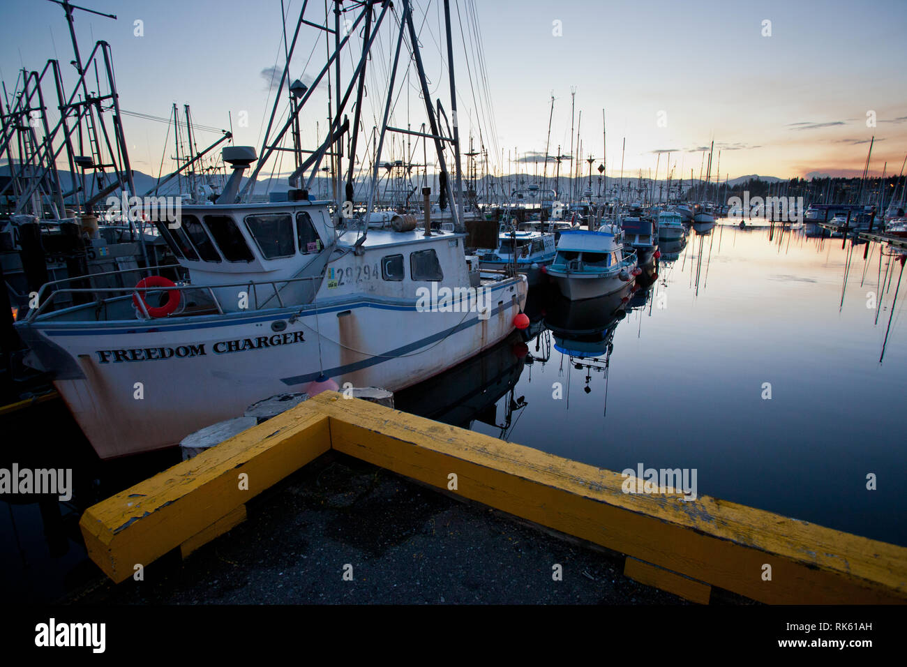 Fishing boats comox wharf hi-res stock photography and images - Alamy