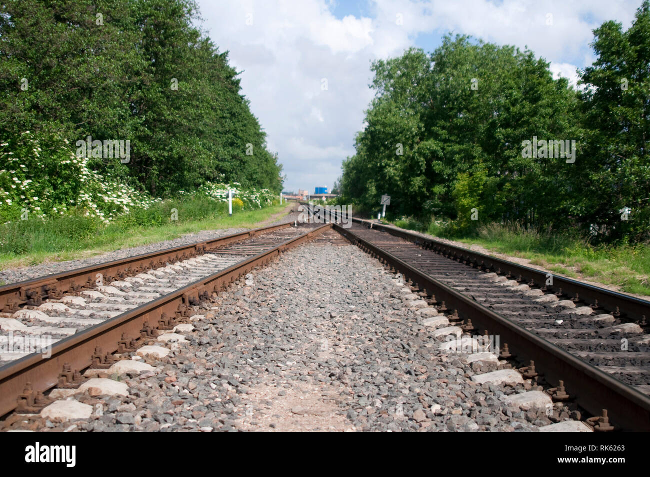 High resolution image cross ties. Fastening of a railway way Stock ...
