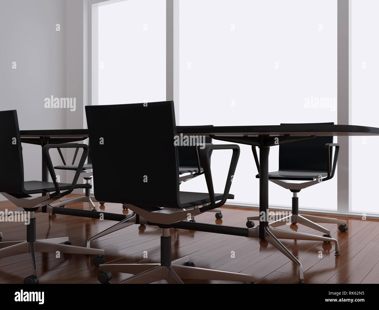 High resolution image interior. 3d illustration modern interior. Office ...