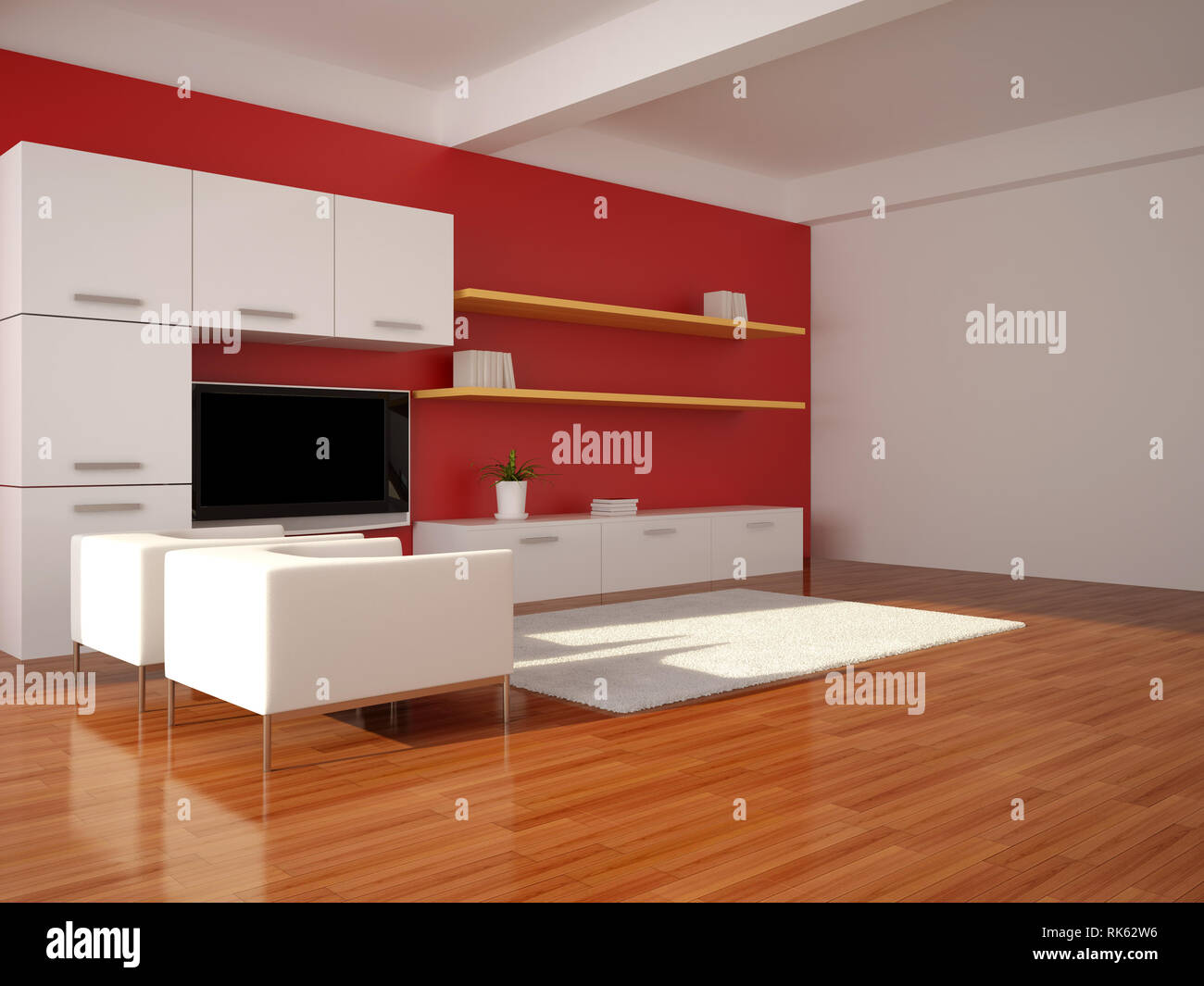 High resolution image interior. 3d illustration modern interior. Living ...