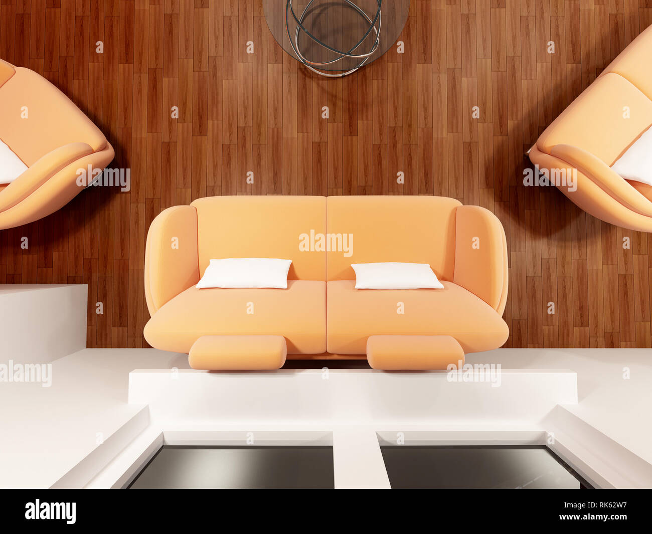 High resolution image interior. 3d illustration modern interior. Living ...