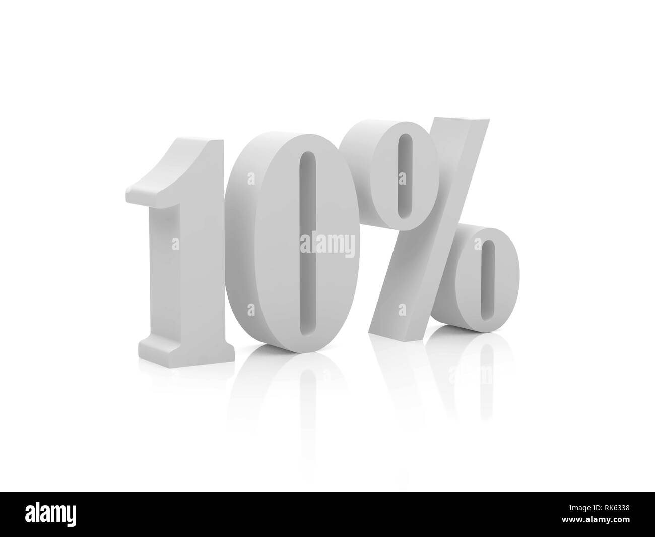 High resolution fifty percent. 3d illustration over white backgrounds ...