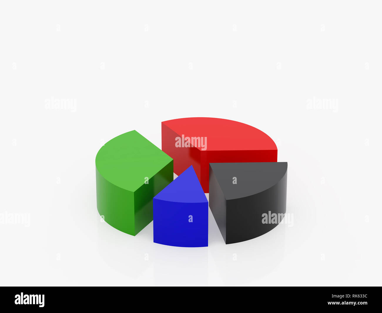 High resolution image diagram. 3d illustration over white backgrounds ...