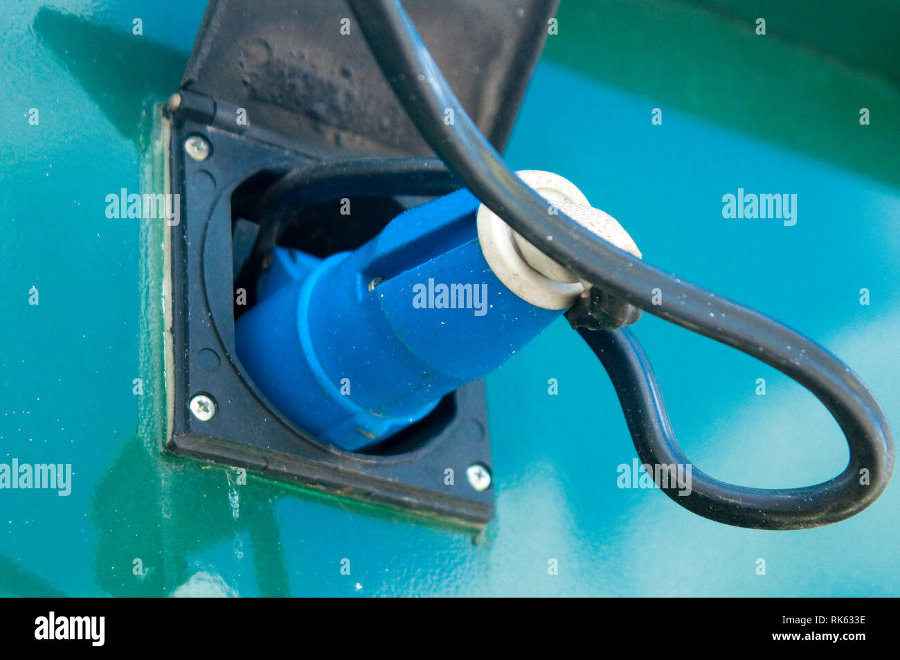 High resolution image. Cable with the electric socket Stock Photo - Alamy