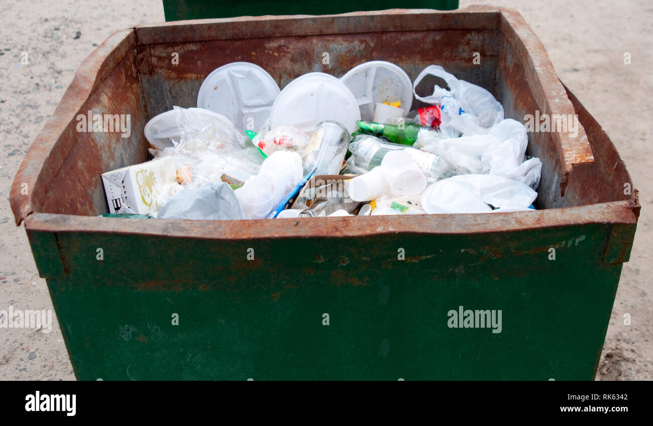 High resolution image. Container for dust. Dust dump. Processing of a ...