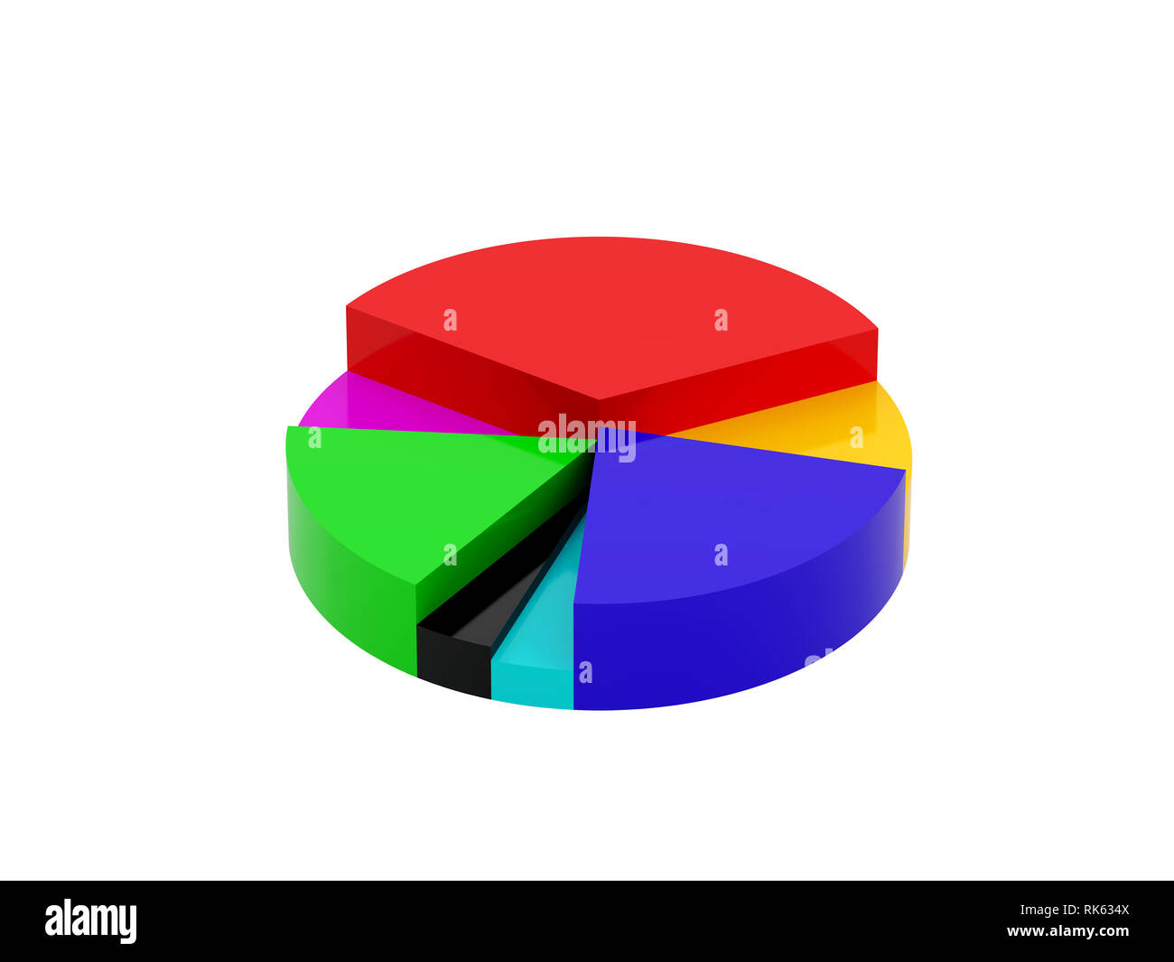 High resolution image diagram. 3d illustration over white backgrounds ...