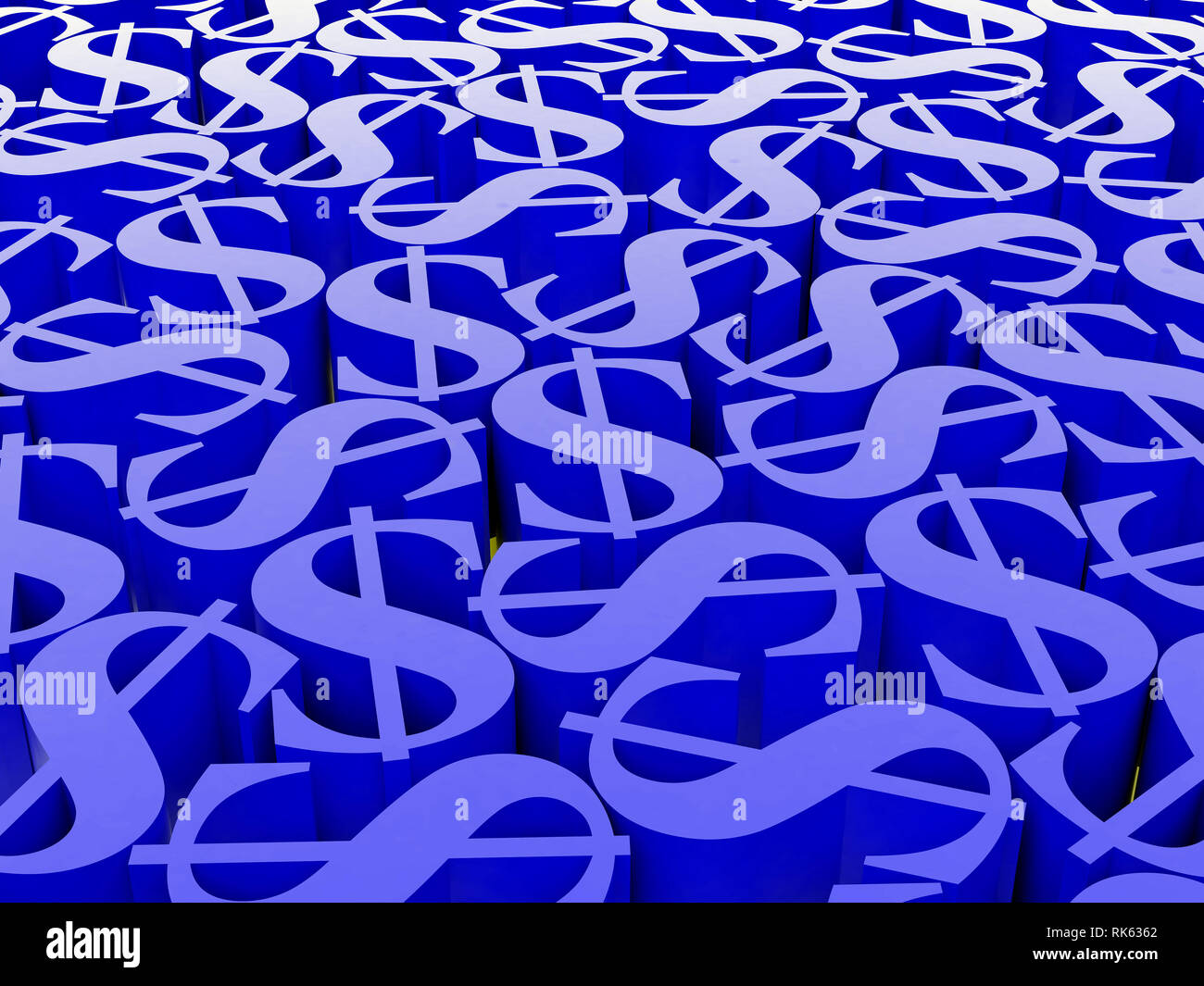 High resolution image. 3d rendered illustration. Huge amount dollar ...