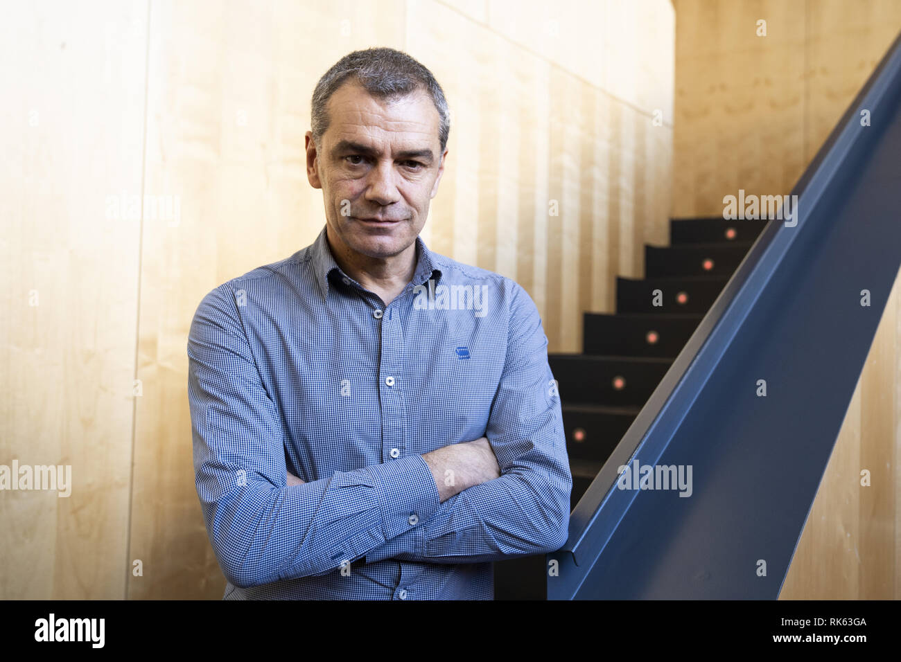 Toni Canto poses for a portrait session in Madrid, Spain. Featuring ...