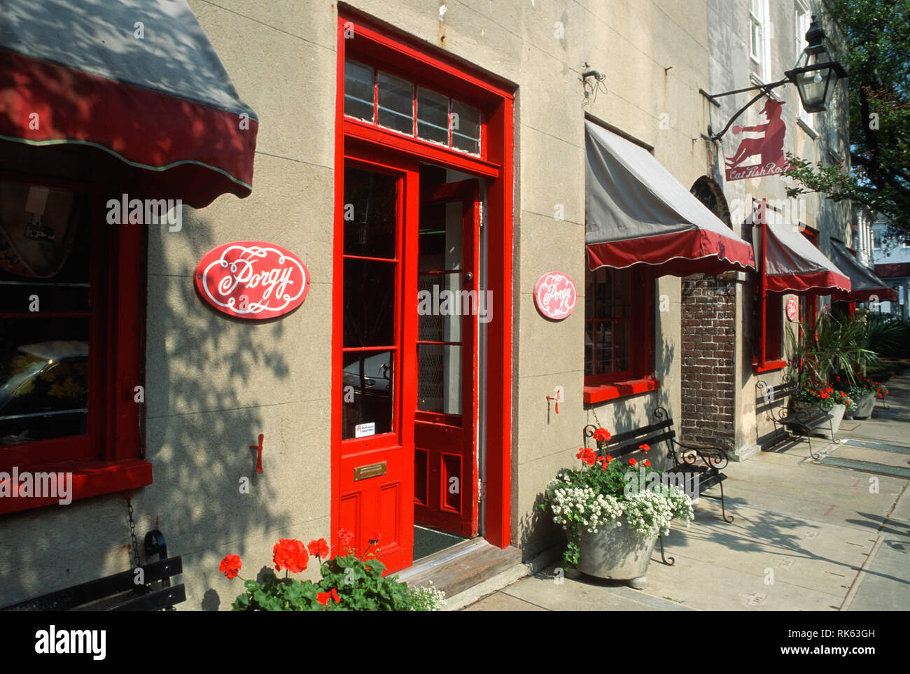 Porgy and Bess Houses,Cabbage Row (Catfish Row), Charleston , SC Stock ...