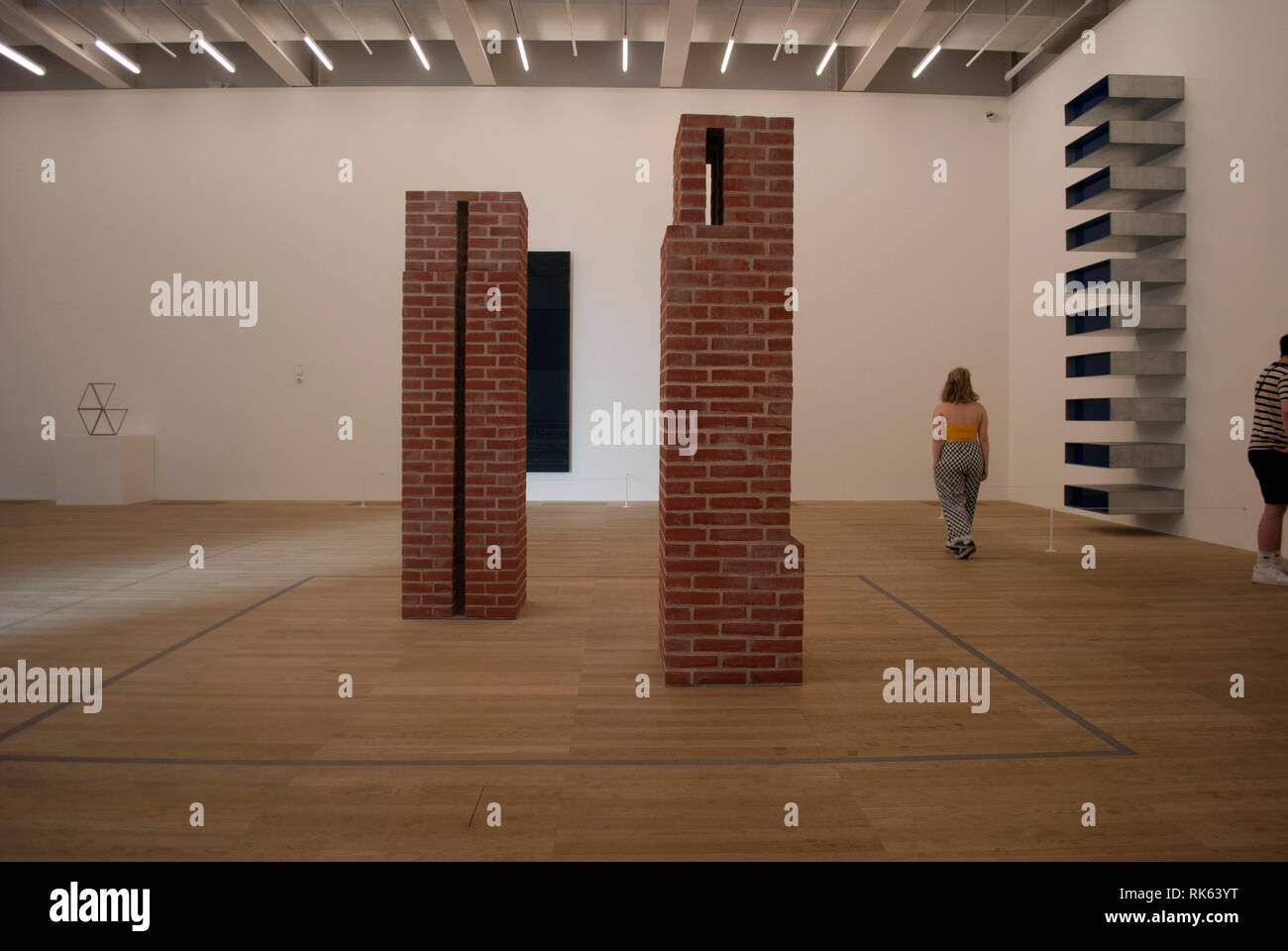Kirkeby brick sculpture in the Tate Modern Gallery in London Stock ...