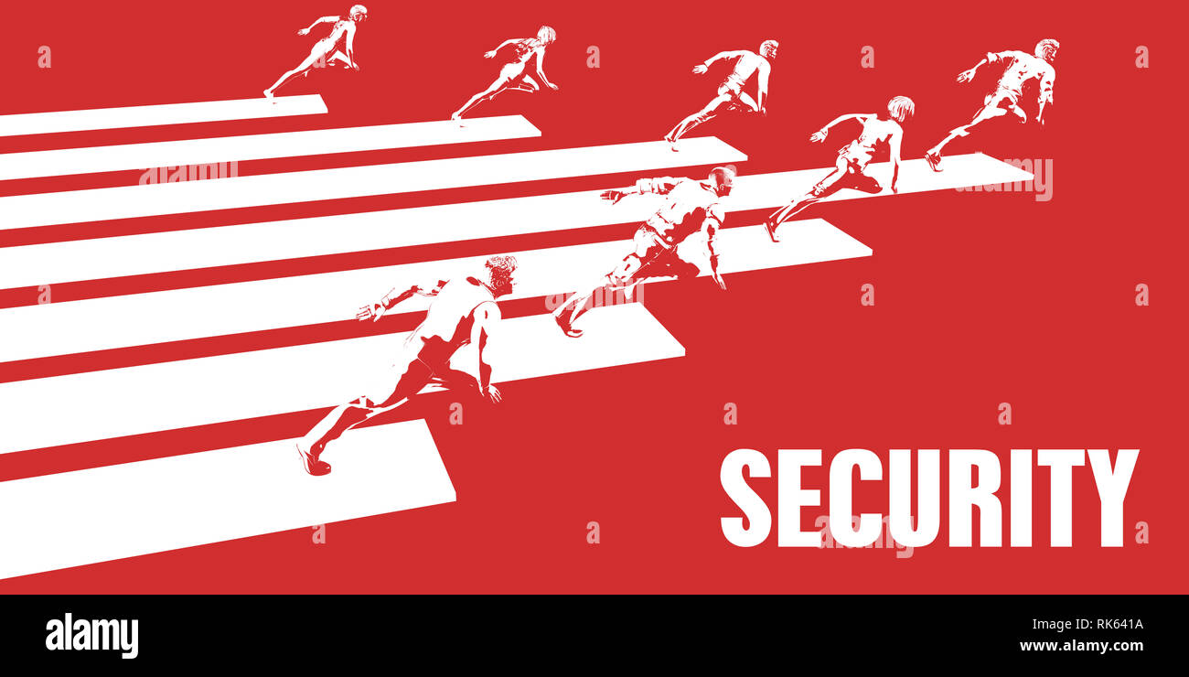 Security with Business People Running in a Path Stock Photo - Alamy