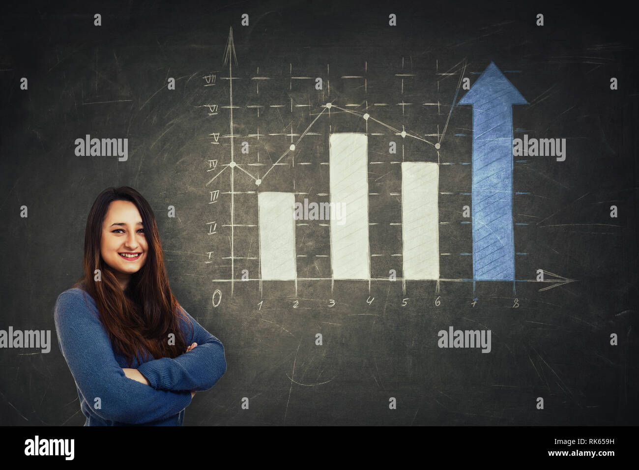 Smile graph diagram hi-res stock photography and images - Alamy
