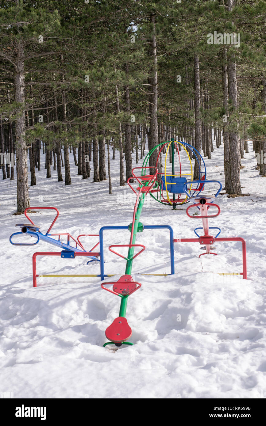 Child playground alone hi-res stock photography and images - Alamy