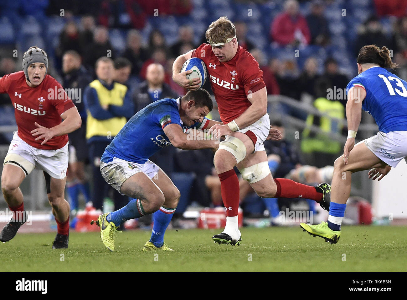 Wales' Aaron Wainwright Stock Photo - Alamy