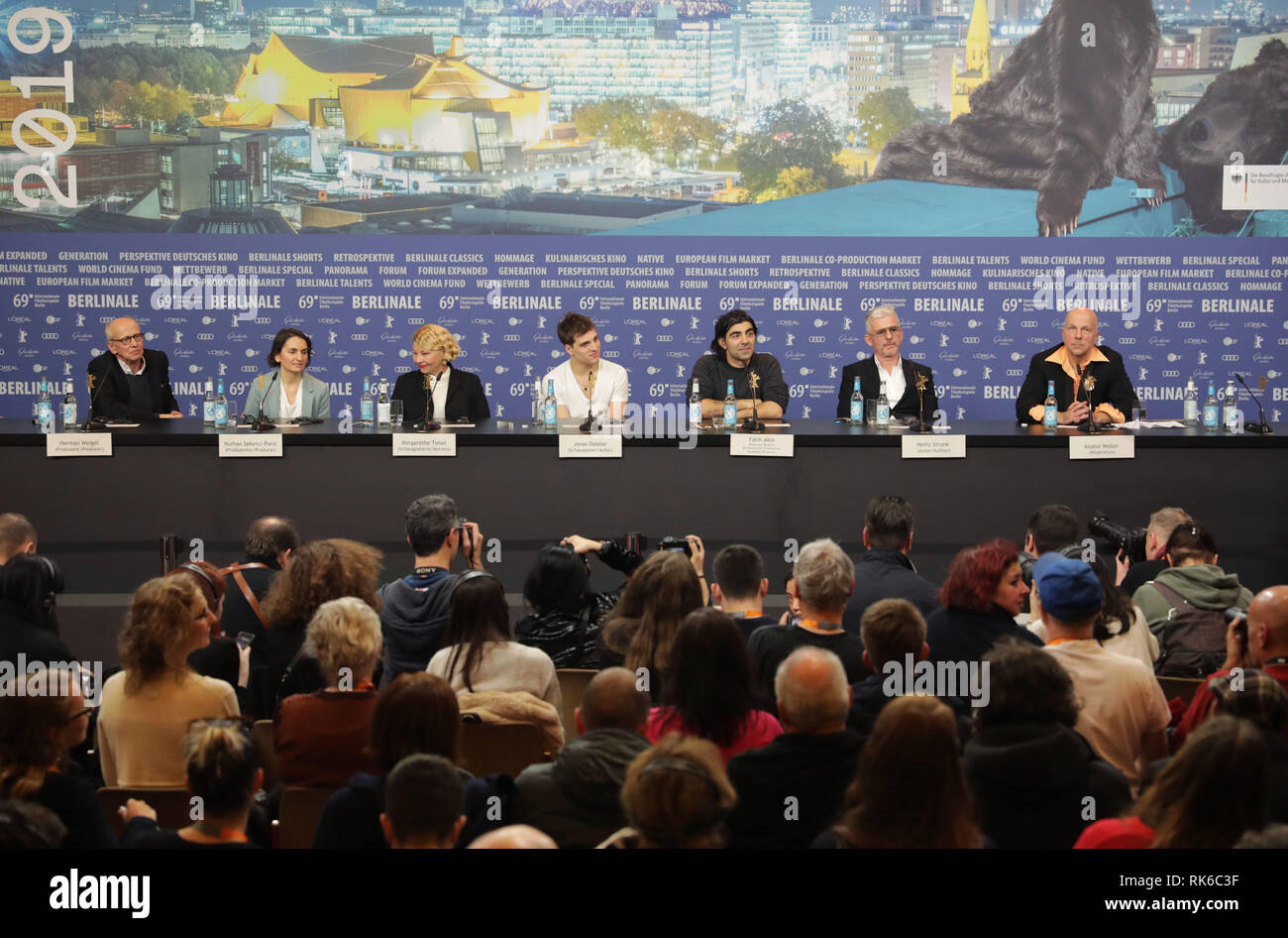 Berlin, Germany. 09th Feb, 2019. 69th Berlinale: Herman Weigel (l-r ...