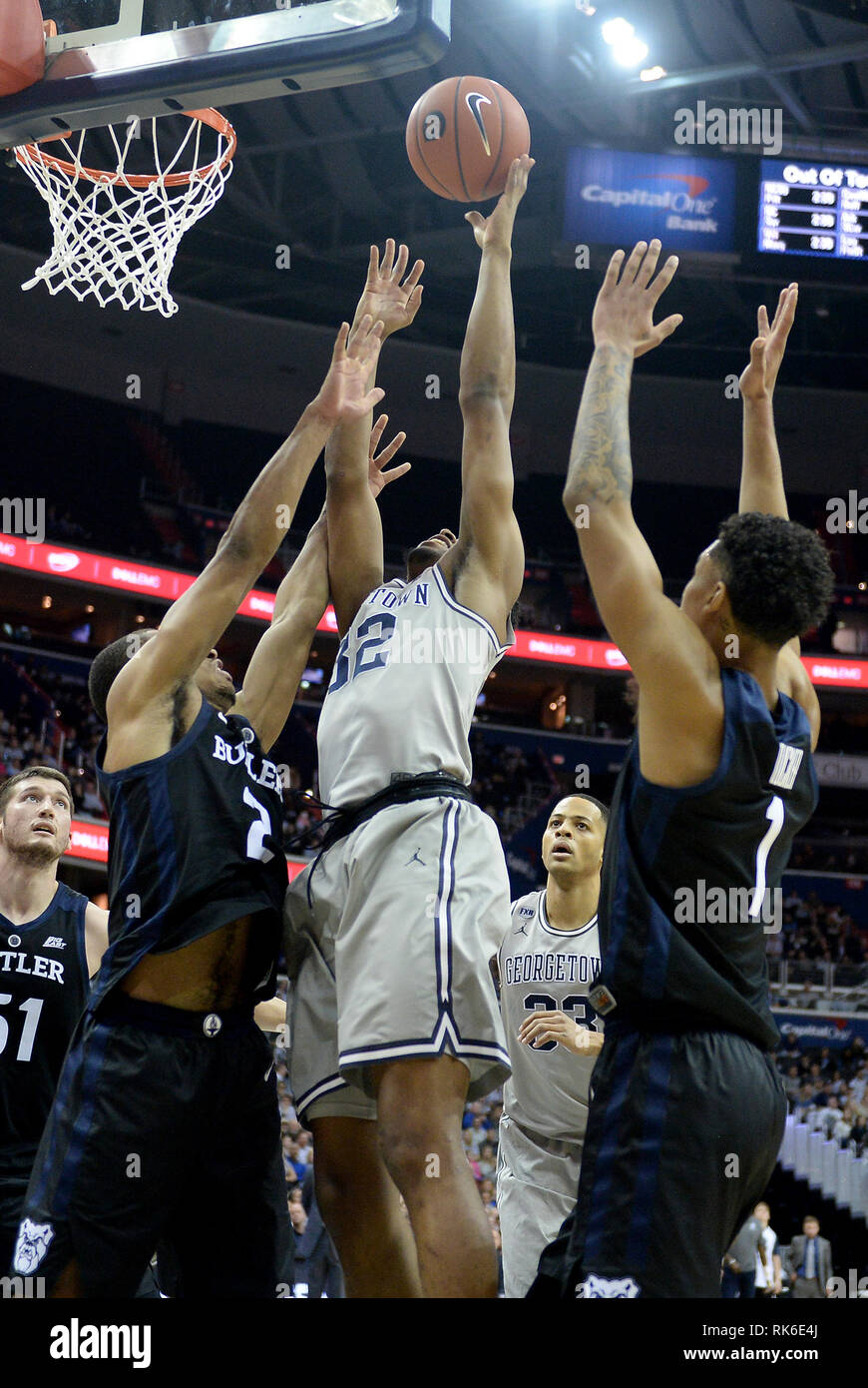 Washington, DC, USA. 9th Feb, 2019. 20190209 - Georgetown guard KALEB ...