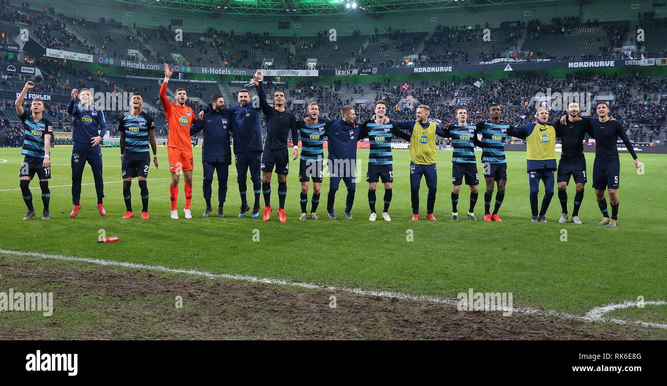 Gladbach, Deutschland. 09th Feb, 2019. firo: Football, Season 2018/2019 1.Bundesliga: 09.02.2019 ...