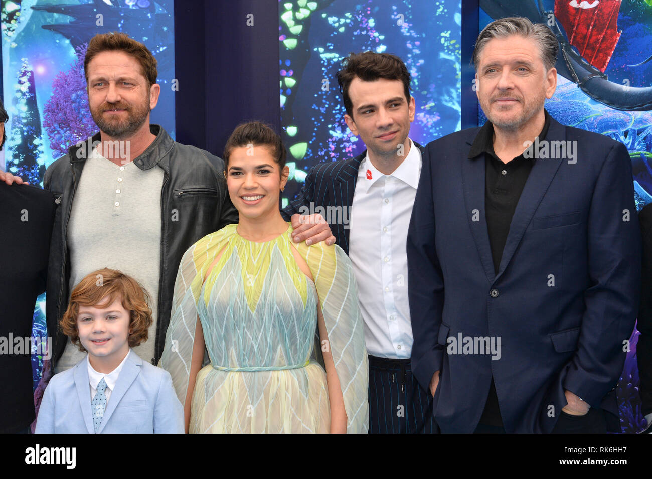 California, USA. 9th Feb 2019. Gerard Butler, America Ferrera, Jay ...