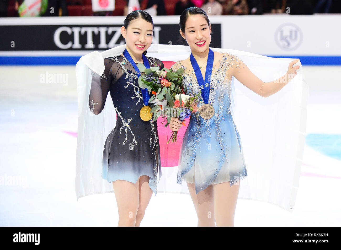 Anaheim Usa 8th Feb 2019 Rika Kihira Jpn Mai Mihara Jpn