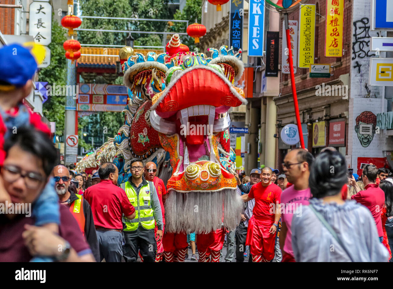 Melbourne, Australia. 10th Feb 2019. Chinatown Melbourne Chinese New ...