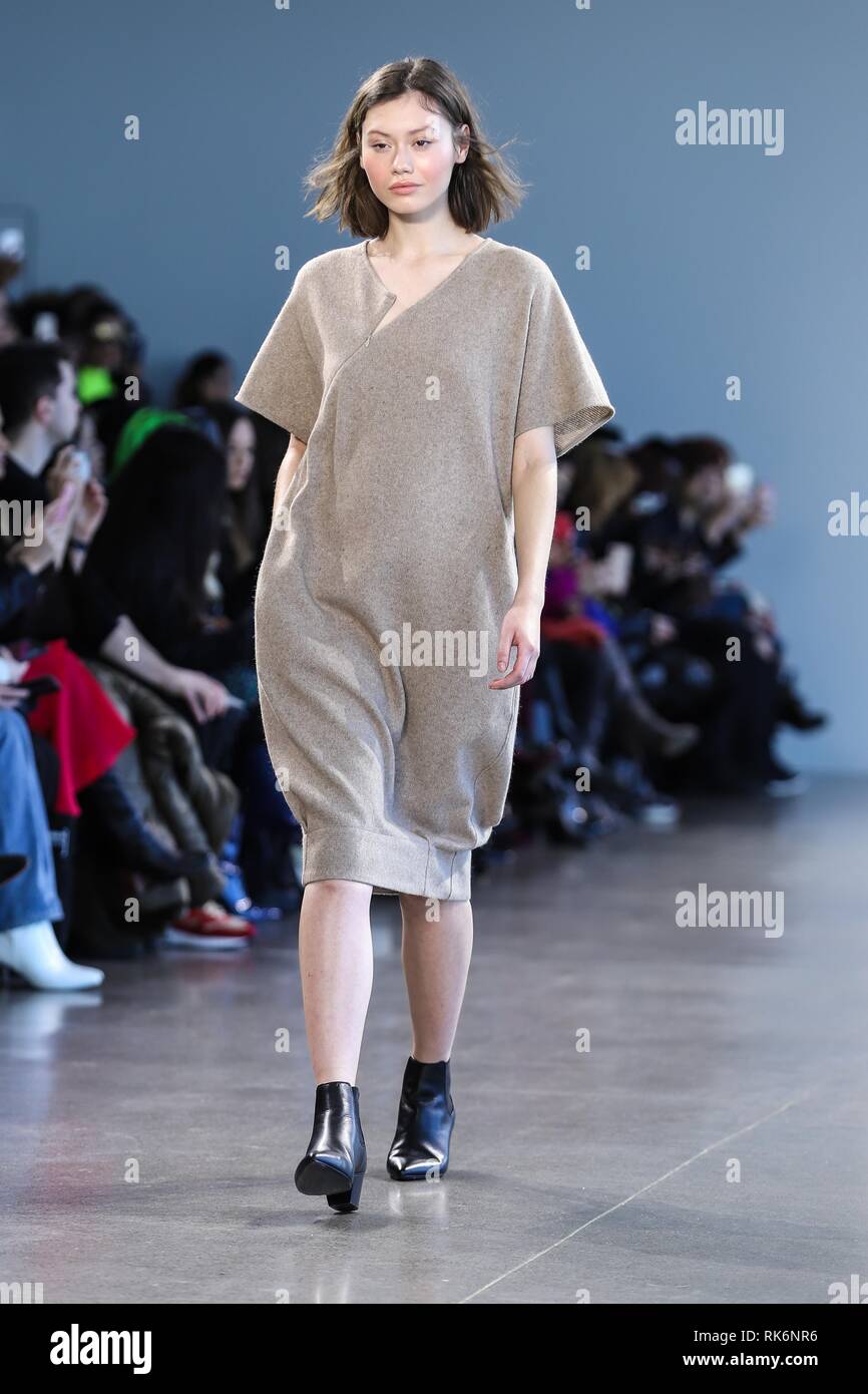 New York, New York, USA. 8th Feb, 2019. Models walk the runway for the ...