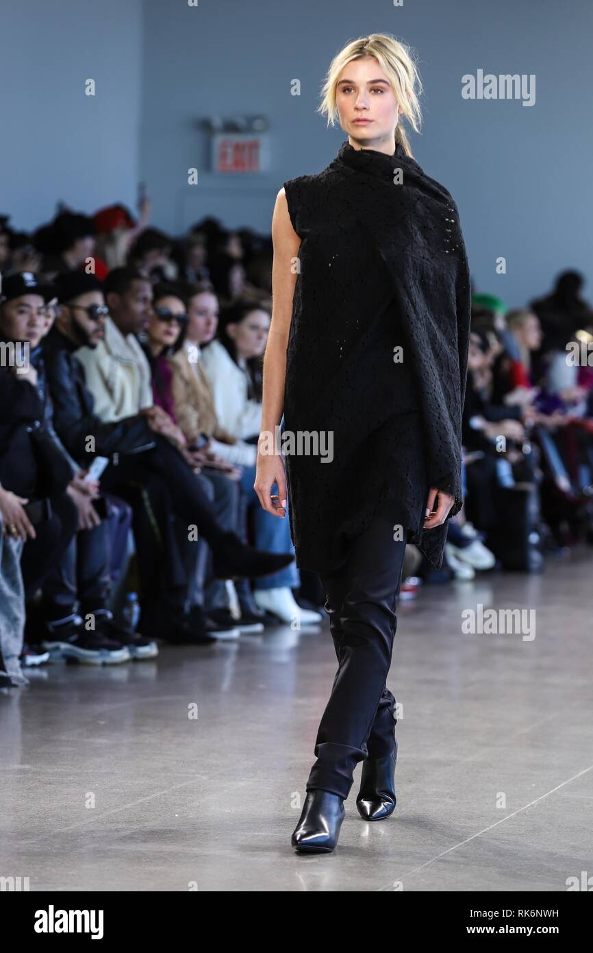 New York, New York, USA. 8th Feb, 2019. Models walk the runway for the ...