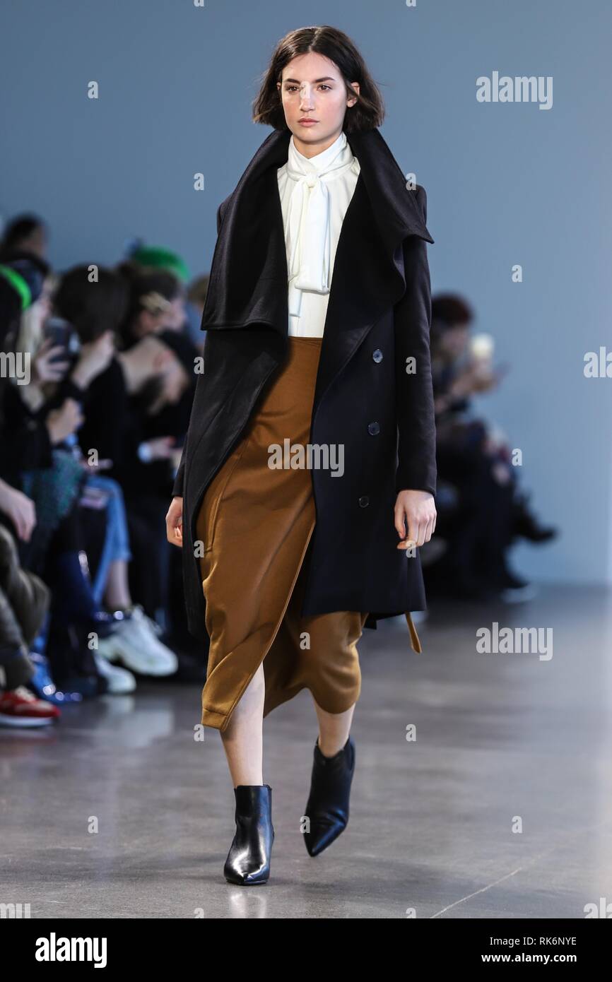 New York, New York, USA. 8th Feb, 2019. Models walk the runway for the ...