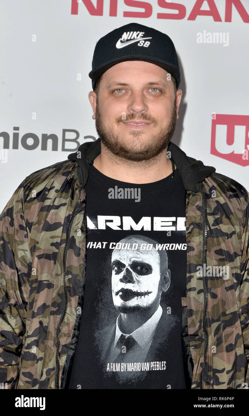 California, USA. 9th Feb 2019. Justin Nesbit at the "ARMED" screening ...