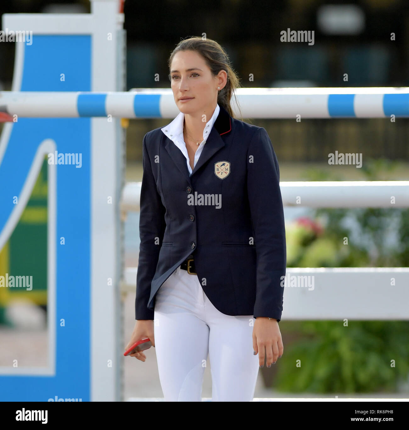Florida, USA. 9th Feb 2019. Jessica Rae Springsteen seen happy and ...