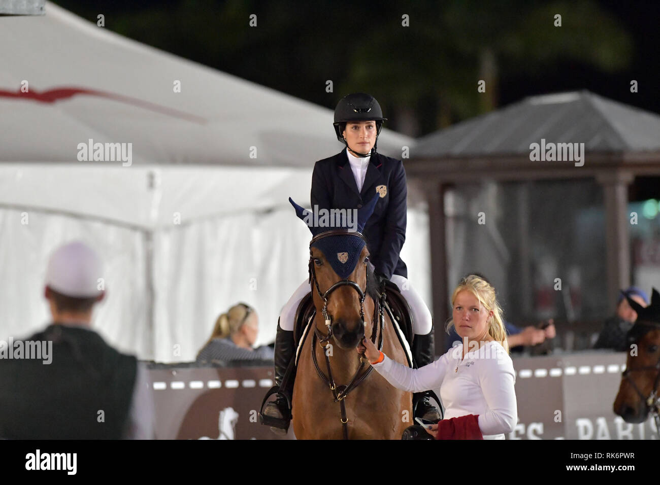 Florida, USA. 9th Feb 2019. Jessica Rae Springsteen seen happy and ...