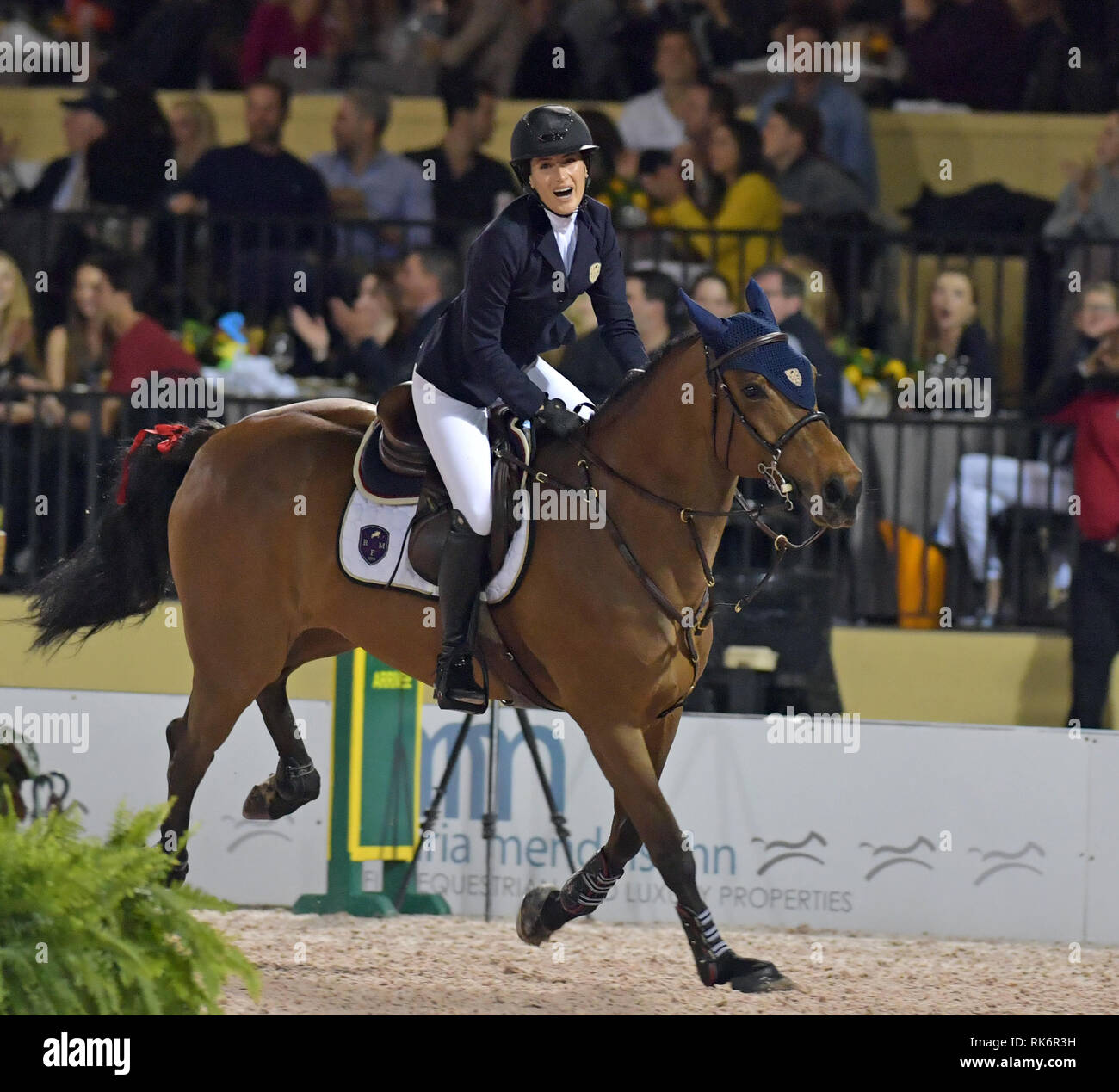 Florida, USA. 9th Feb 2019. Jessica Rae Springsteen seen happy and ...