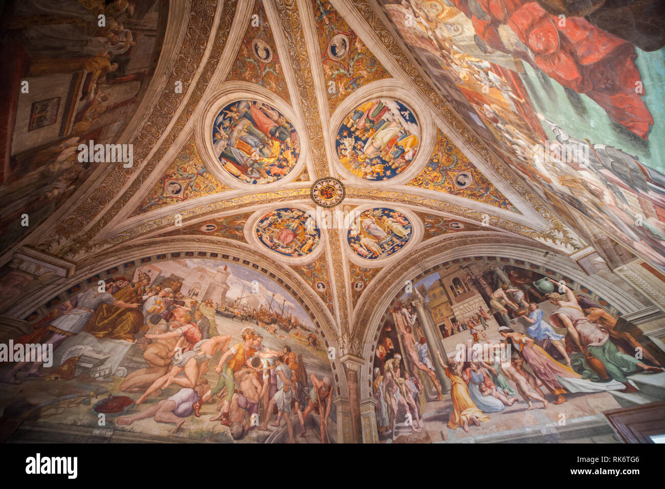 Painting in the Vatican museum Stock Photo - Alamy