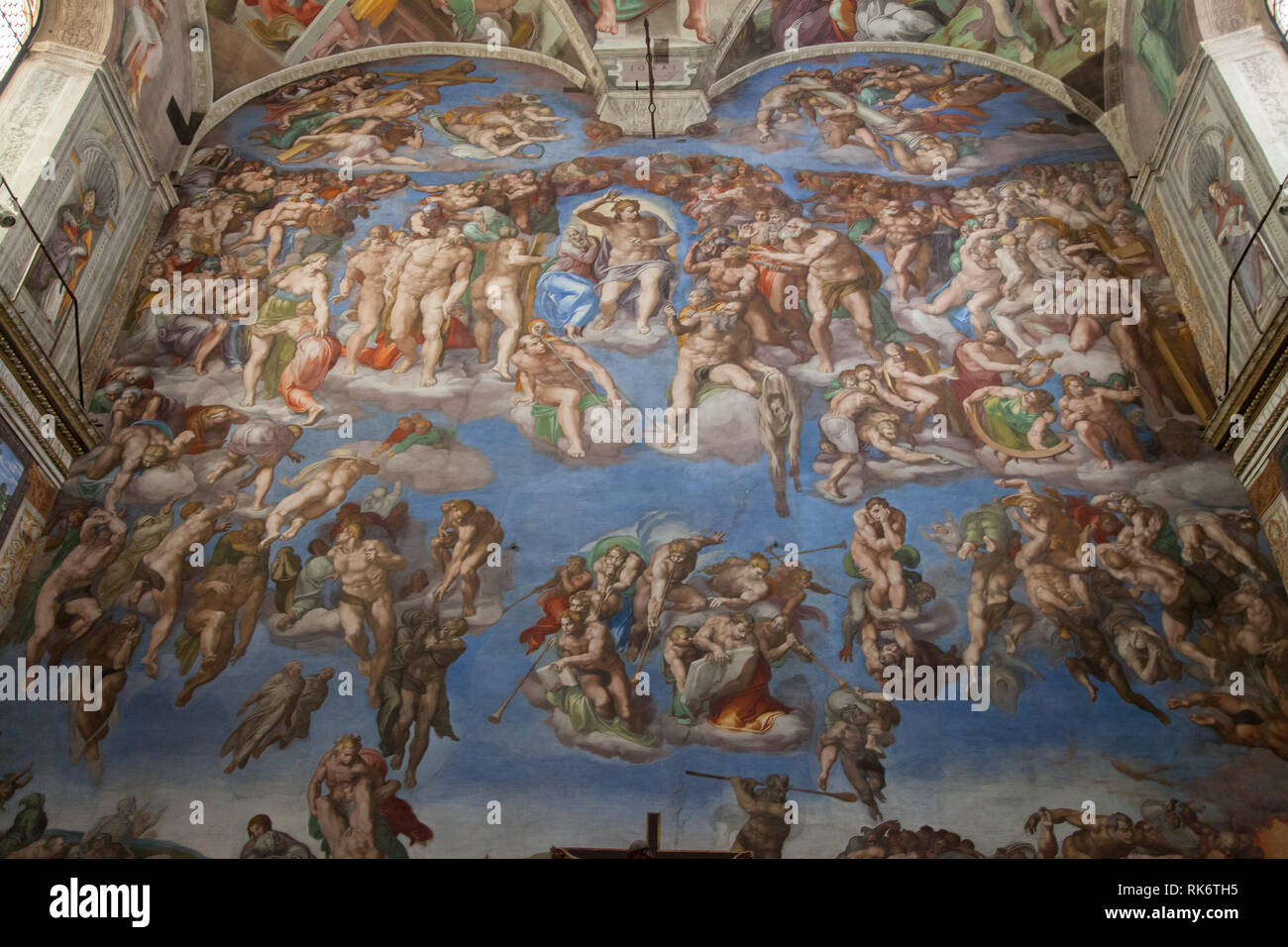 Sistine Chapel ceilings, Rome, Italy Stock Photo - Alamy