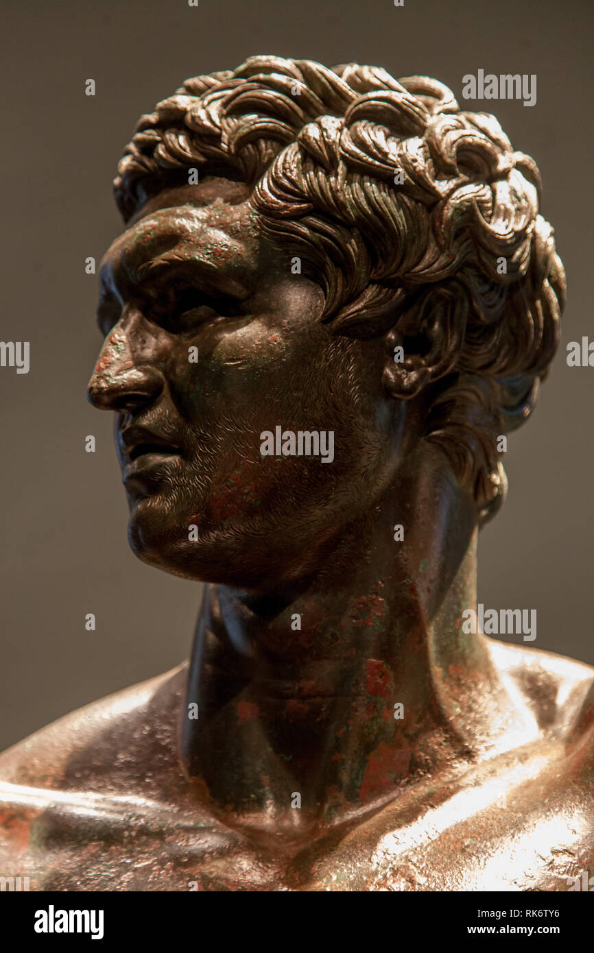 Sculpture "Hellenistic Ruler", 2nd Century BC, in the Palazzo Massimo ...