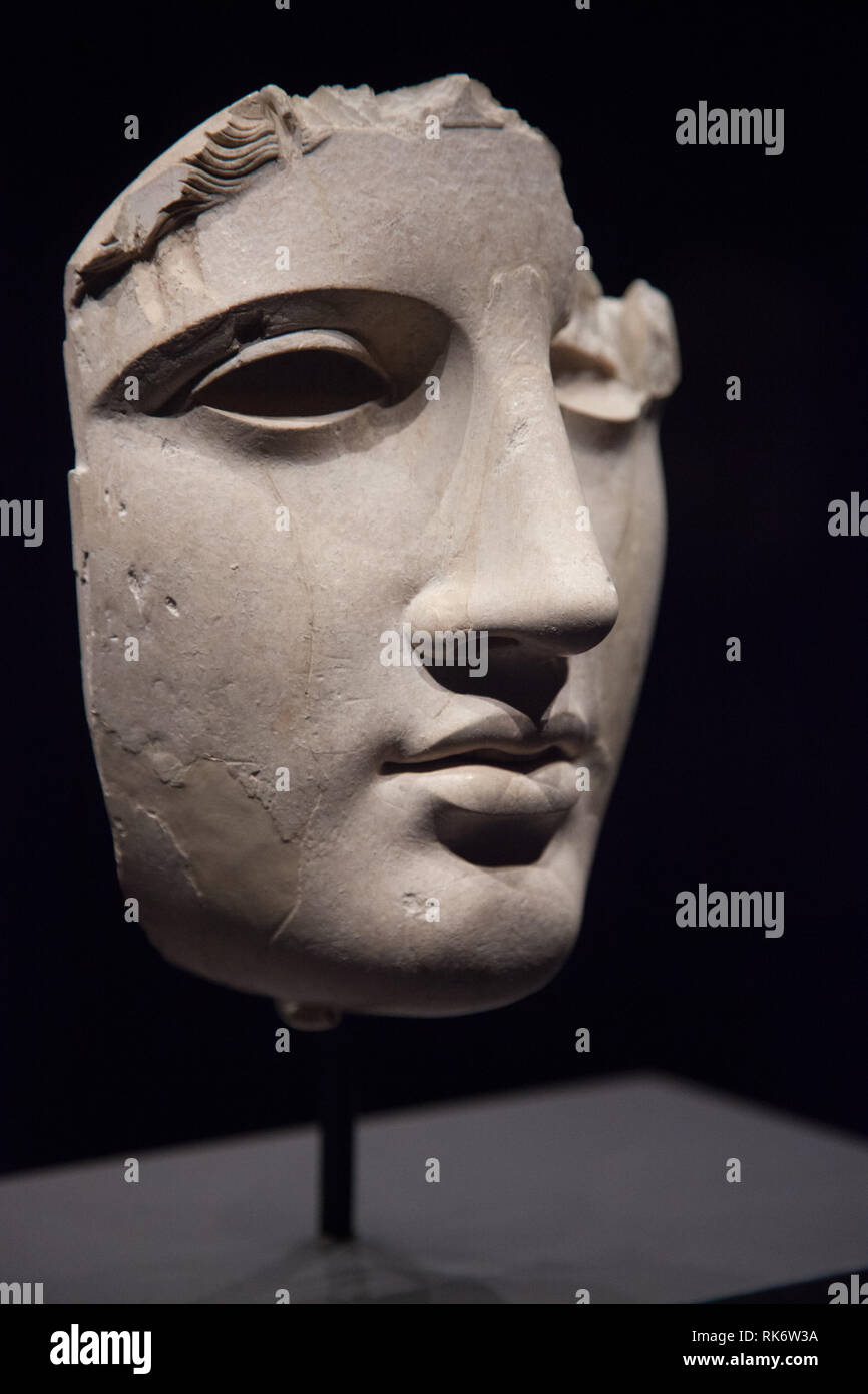 Roman statues in the Palazzo Massimo alle Terme museum in Rome Stock ...