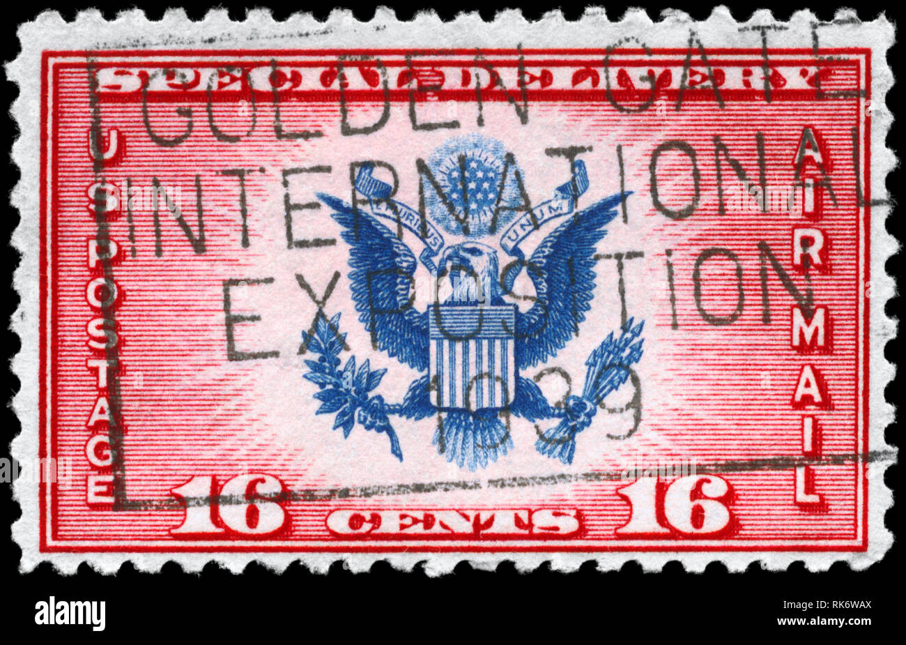 USA - CIRCA 1936: A Stamp printed in USA shows the Great Seal of United ...
