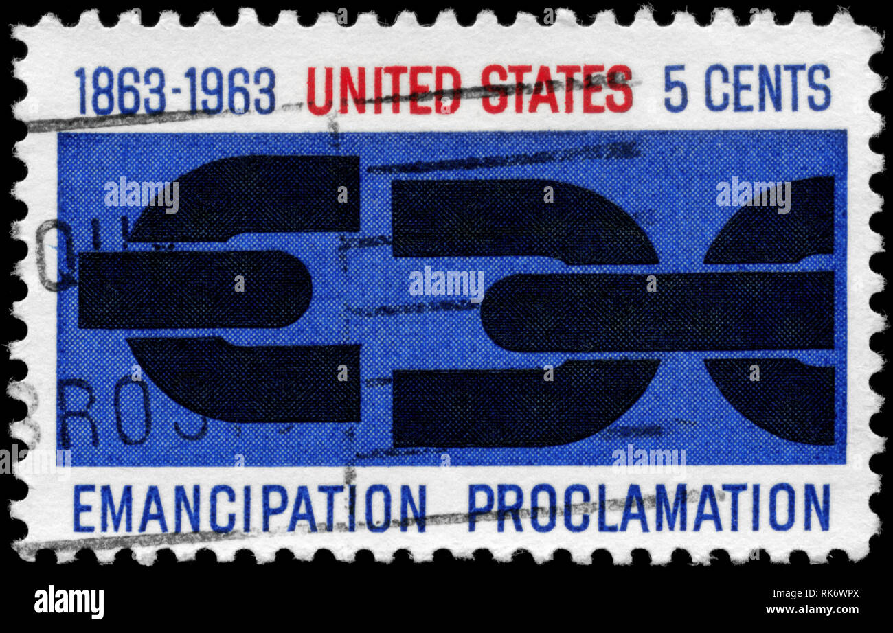 USA - CIRCA 1963: A Stamp printed in USA shows the Severed Chain ...