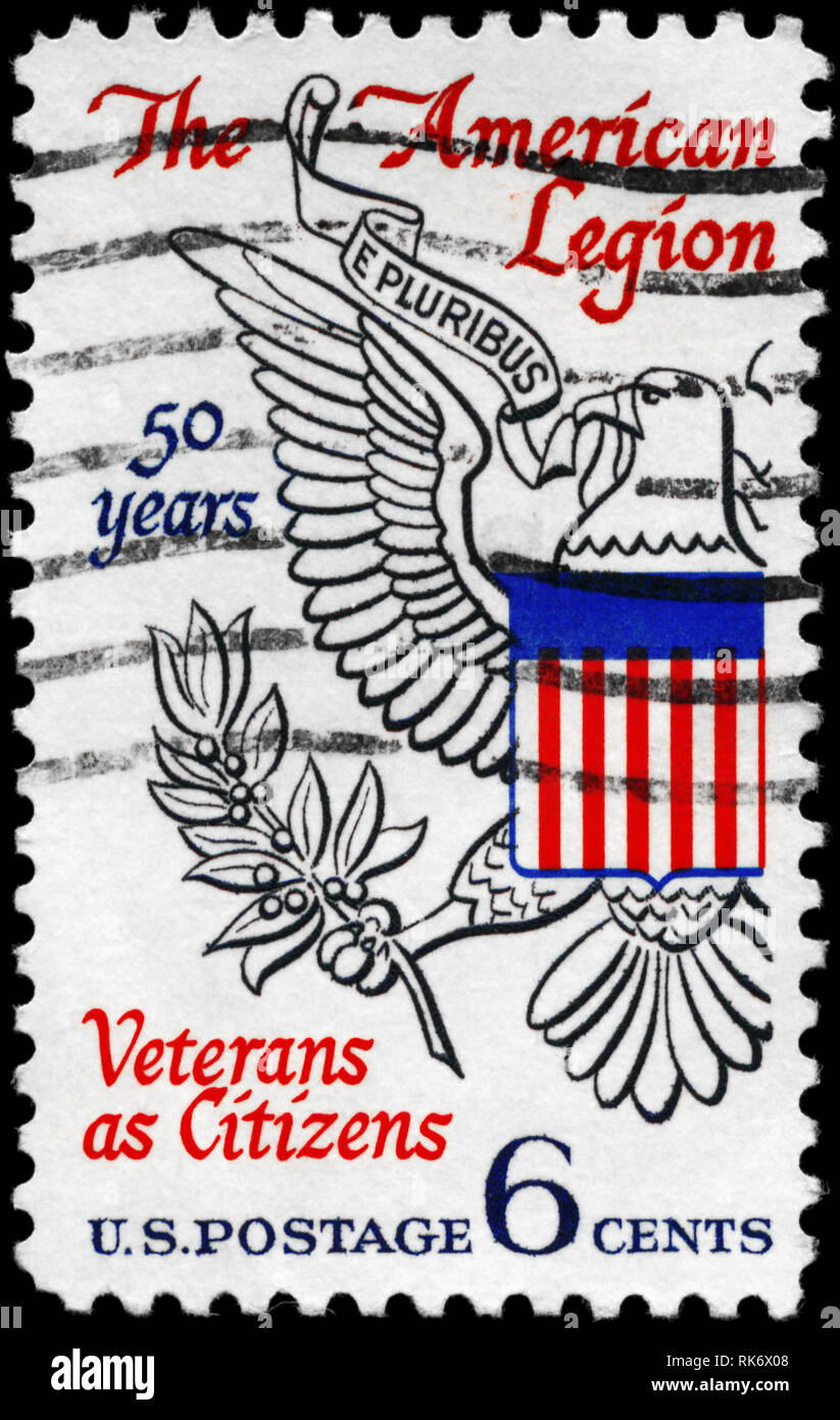 USA - CIRCA 1969: A Stamp printed in USA shows the Eagle from Great ...