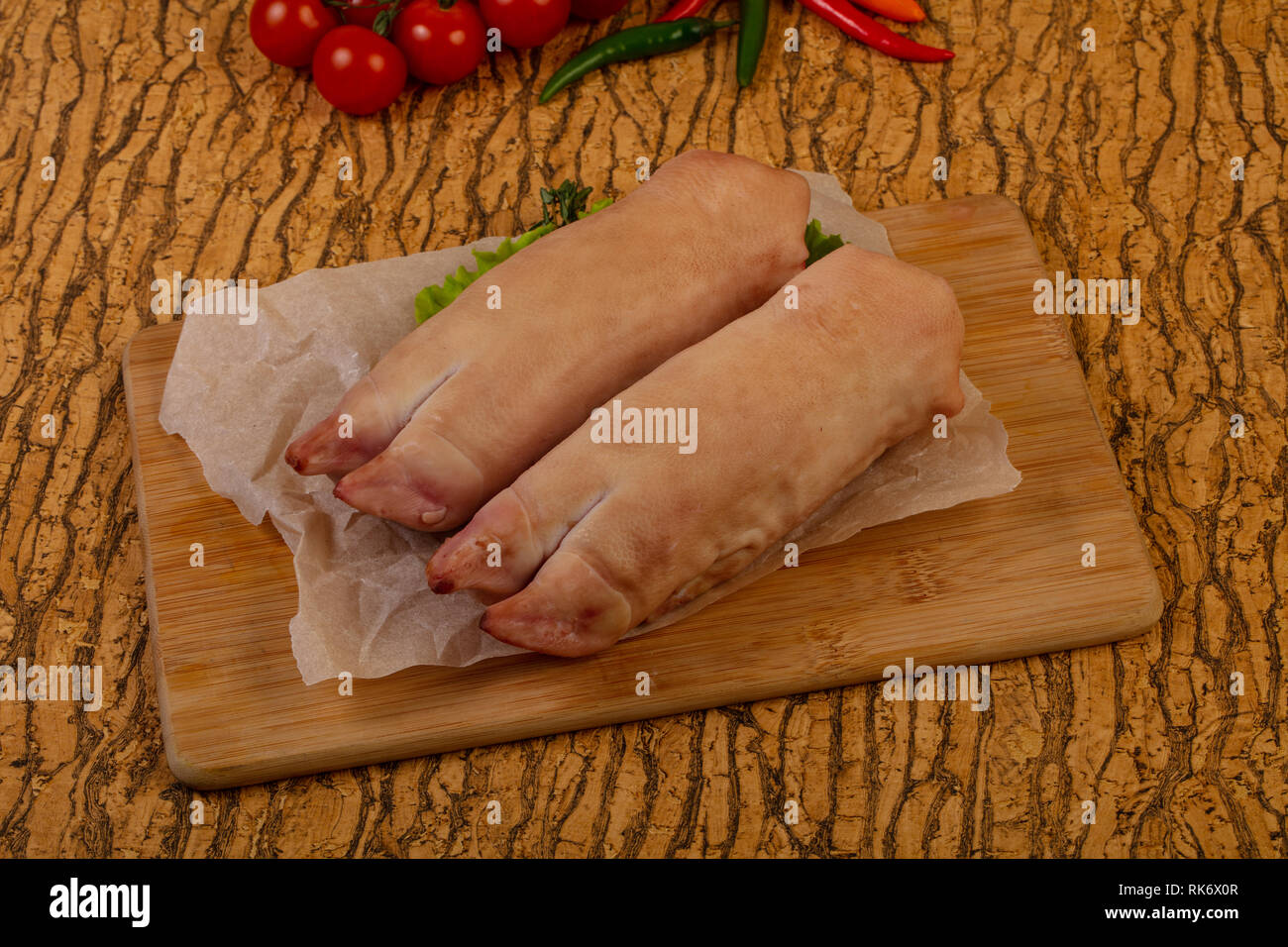 Raw pigs feet hi-res stock photography and images - Alamy
