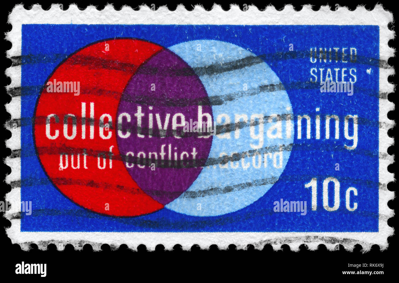 USA - CIRCA 1975: A Stamp printed in USA devoted to Collective ...