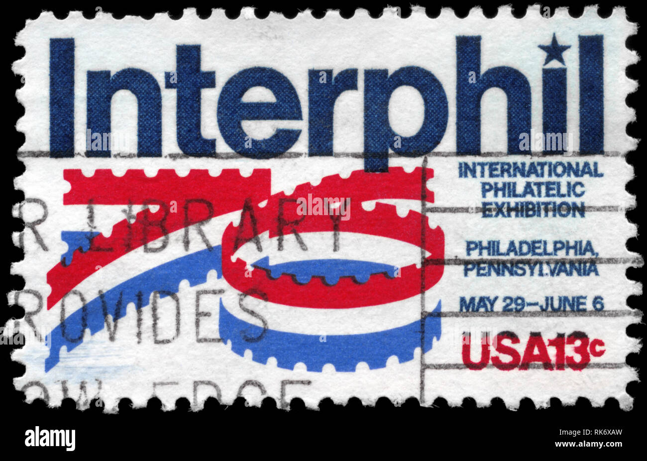 USA - CIRCA 1976: A Stamp printed in USA devoted to Interphil 76 Intl ...