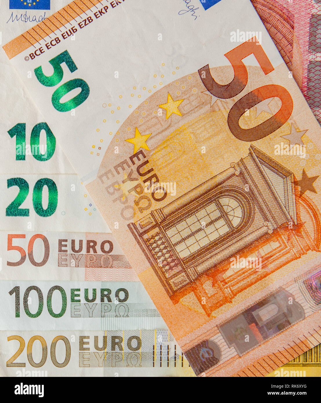 Euro Money. euro cash background. Euro Money Banknotes. Background from ...